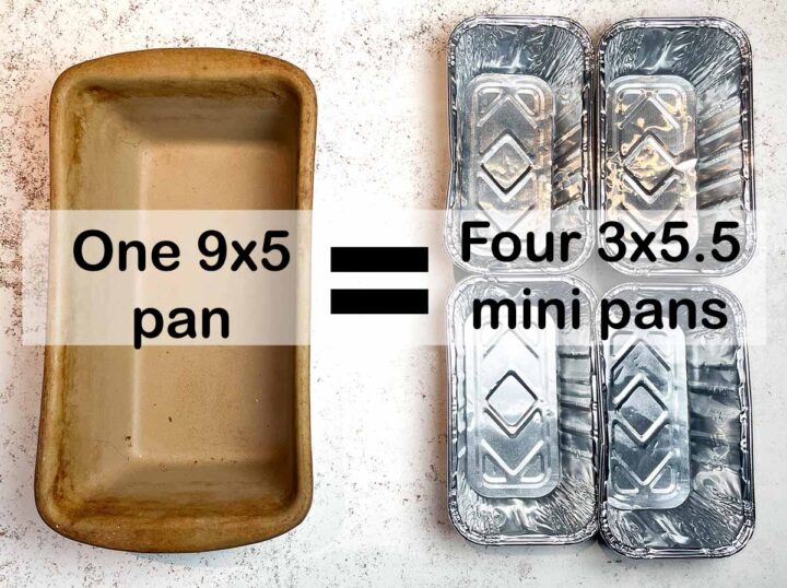 Zucchini bread mini loaves (6 flavor variations)