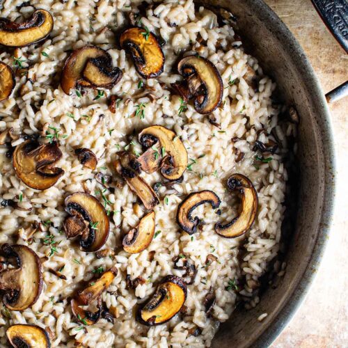 Wild mushroom risotto