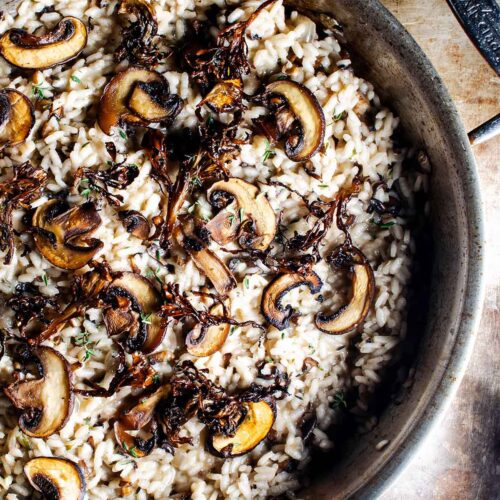 Wild mushroom risotto