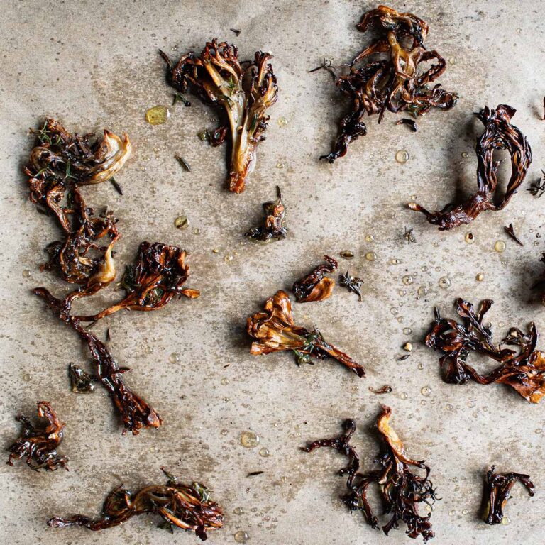 Roasted maitake mushrooms with garlic & herbs - Ask the Food Geek