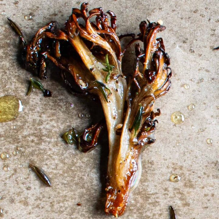 Roasted maitake mushrooms with garlic & herbs - Ask the Food Geek