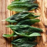 Fried sage leaves (from the garden) - Ask The Food Geek
